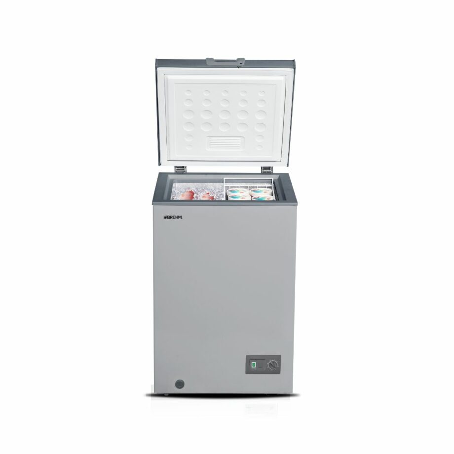 Compact 100L Single Door Chest Freezer - Bruhm